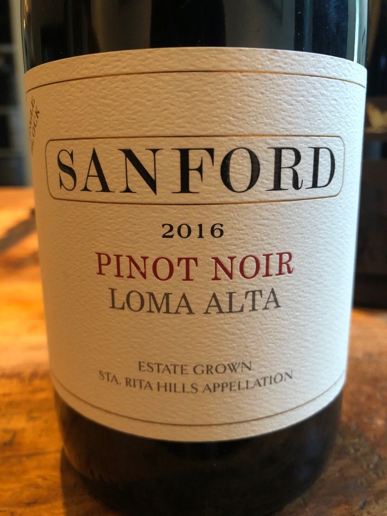 2016 Sanford Pinot Noir Loma Alta, USA, California, Central Coast, Sta ...
