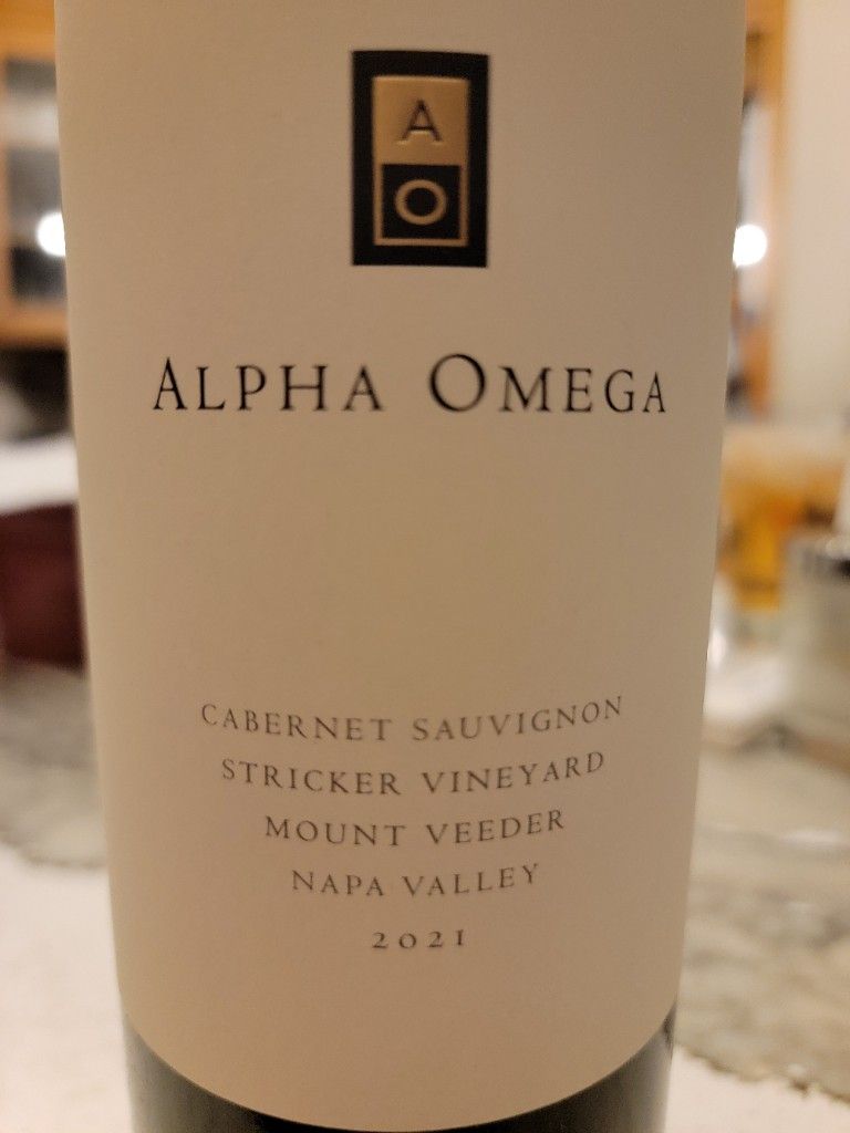 2021 Alpha Omega Cabernet Sauvignon Stricker, USA, California, Napa ...