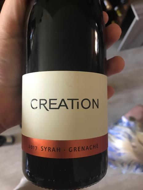 2017 Creation Wines Syrah Grenache, South Africa, Cape South Coast ...