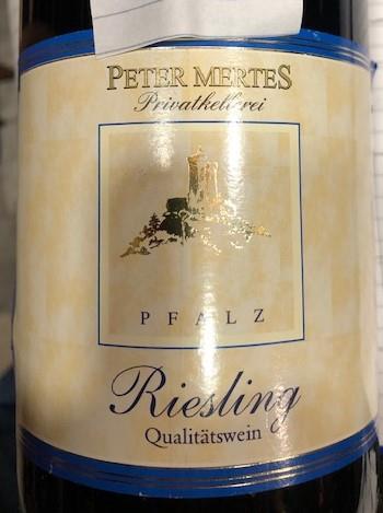 2007 Peter Mertes Riesling, Germany, Pfalz - CellarTracker