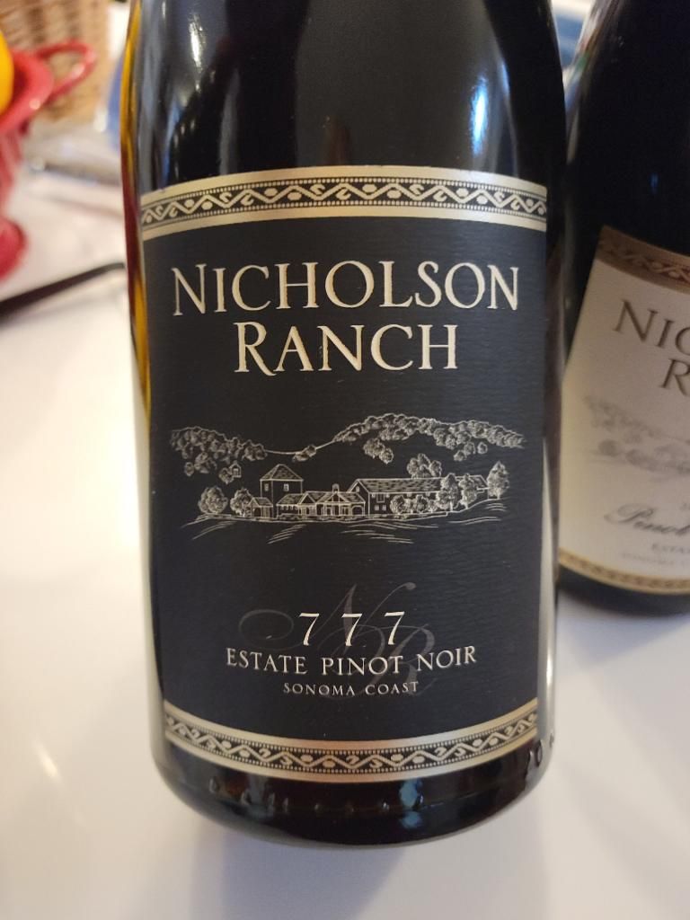 2019 Nicholson Ranch Pinot Noir 777 Estate, USA, California, Sonoma ...