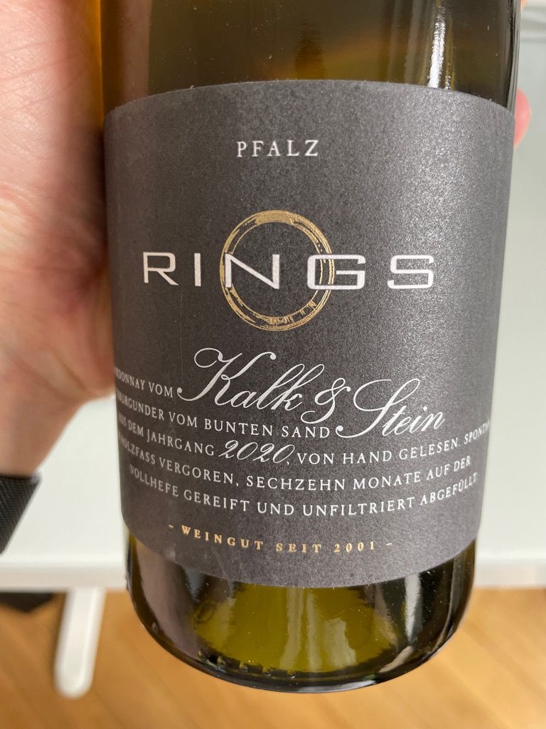 2020 Weingut Rings Kalk + Stein, Germany, Pfalz - CellarTracker