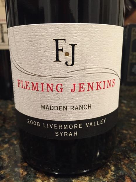2008 Fleming-Jenkins Syrah Santa Cruz Mountains, USA, California, Santa ...