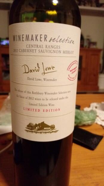 2012 The Rothbury Estate Winemaker Selection Cabernet Sauvignon Merlot ...