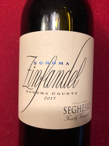 2017 Seghesio Family Vineyards Zinfandel Sonoma County, USA, California ...