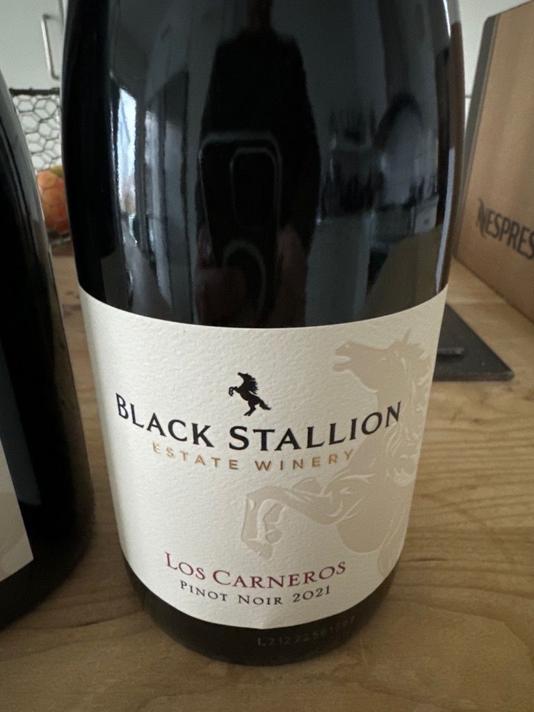 2021 Black Stallion Estate Winery Pinot Noir Barrel Reserve, USA ...