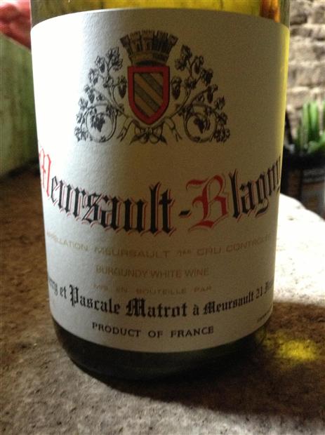 2008 Domaine Matrot Meursault 1er Cru Blagny, France, Burgundy, Côte de ...