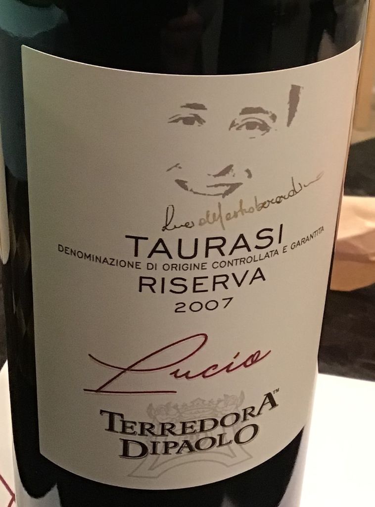 2007 Terredora di Paolo Taurasi Lucio Riserva, Italy, Campania, Taurasi ...