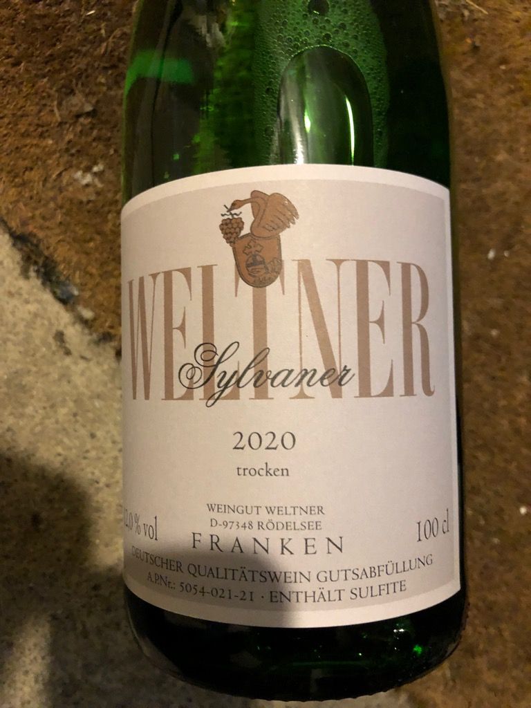 2020 Weltner Sylvaner trocken, Germany, Franken - CellarTracker
