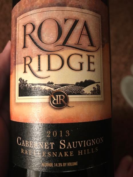 2010 Roza Ridge Cabernet Sauvignon, USA, Washington, Columbia Valley ...