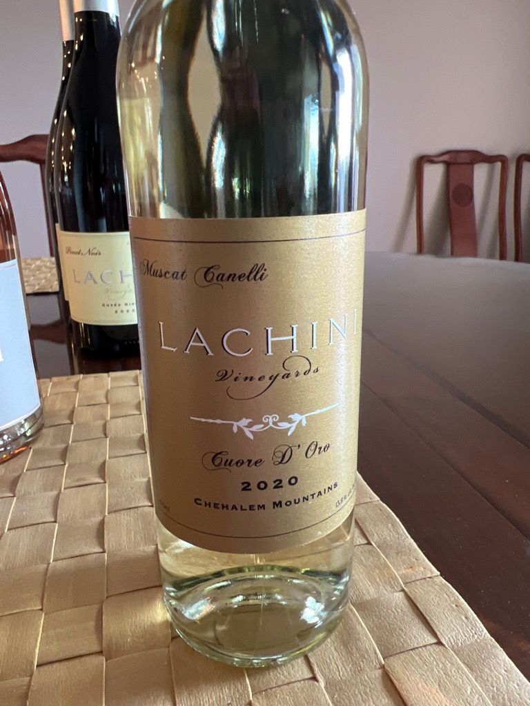 2019 Lachini Muscat Canelli Cuore D'Oro, USA, Oregon, Willamette Valley ...