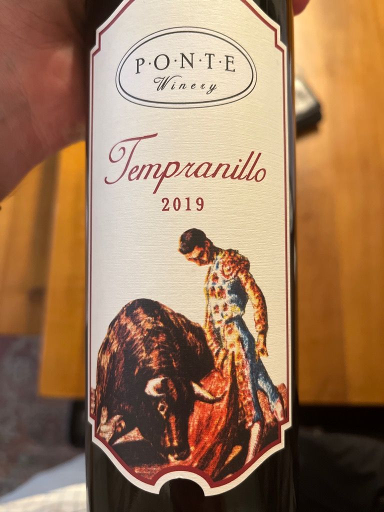 2022 Ponte Winery Tempranillo, USA, California, South Coast, Temecula ...