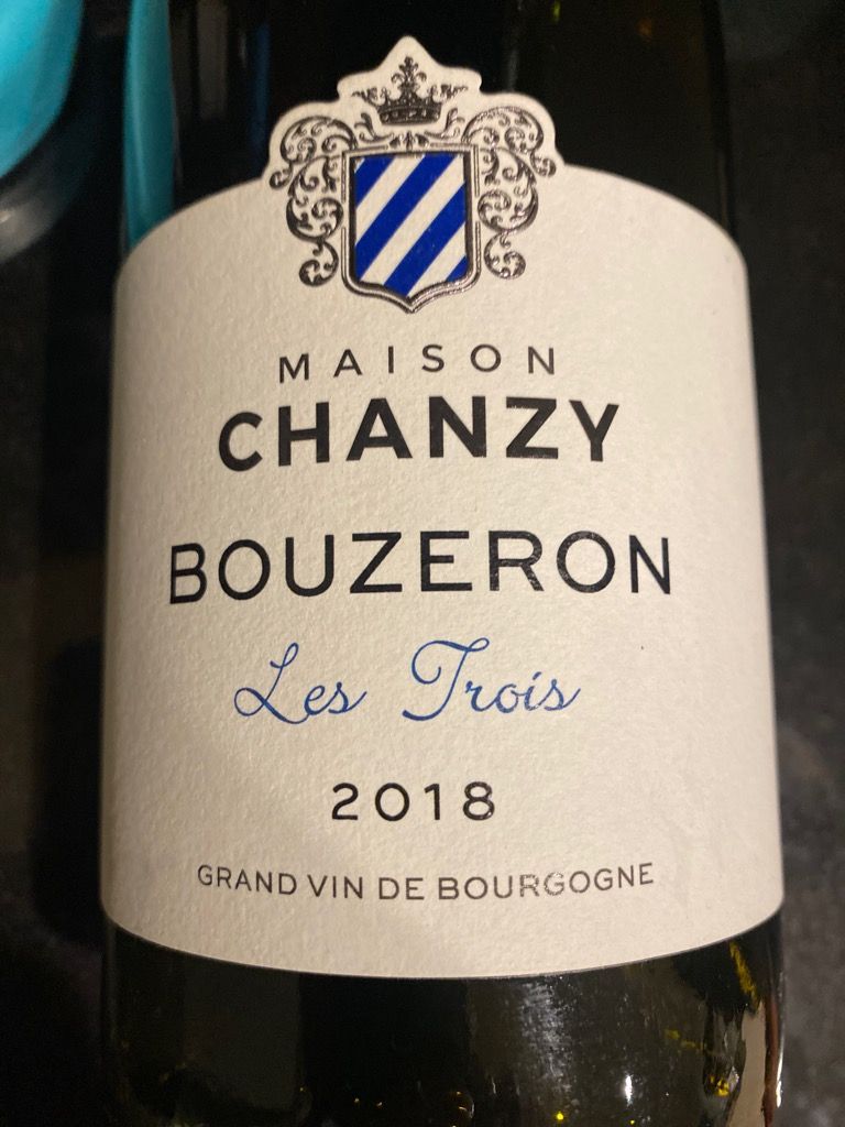 2018 Maison Chanzy Bouzeron Les Trois, France, Burgundy, Côte ...