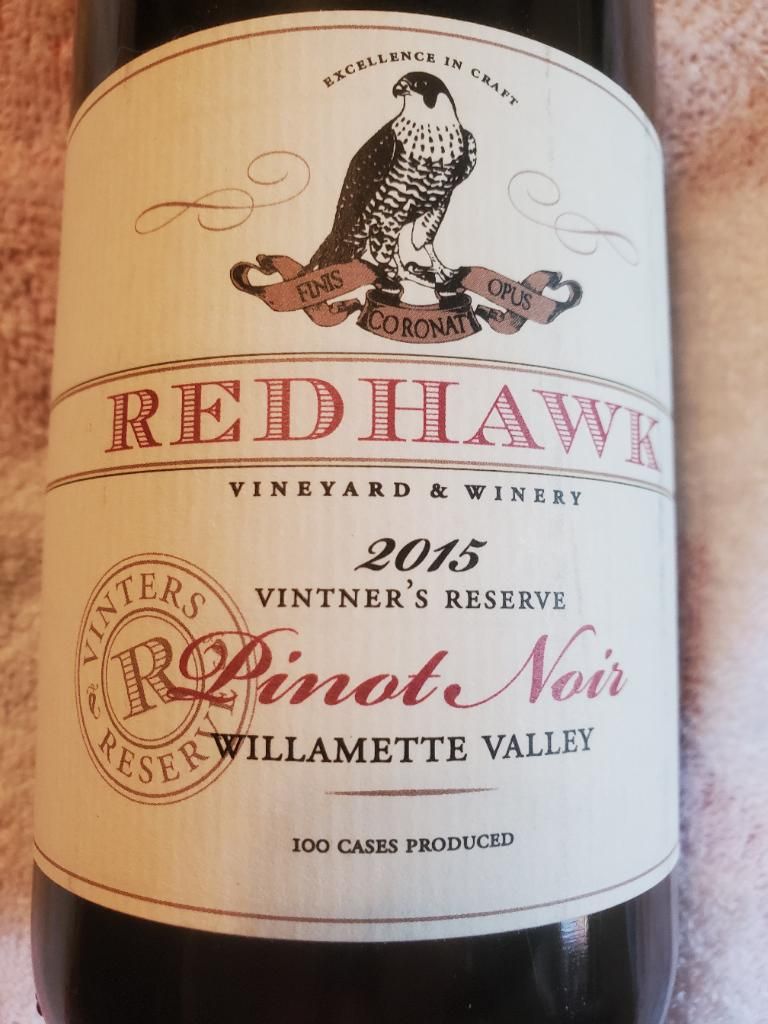 2014 Redhawk Vineyard Pinot Noir Vintner's Reserve, USA, Oregon ...