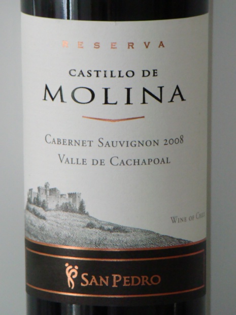 2007 Castillo de Molina Cabernet Sauvignon Reserva Lontué Valley, Chile ...