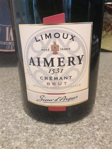 NV Les Caves du Sieur d'Arques Blanquette de Limoux Aimery 1531 Méthode ...