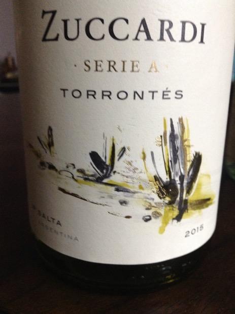 2016 Familia Zuccardi Torrontés Serie A, Argentina, Valles Calchaquíes ...