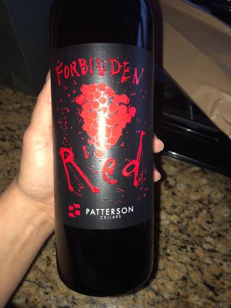 2015 Patterson Cellars Forbidden Red, USA, Washington, Columbia Valley ...