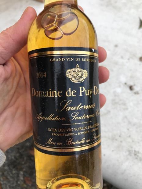 2013 Domaine de Puy-Domine, France, Bordeaux, Sauternais, Sauternes - CellarTracker