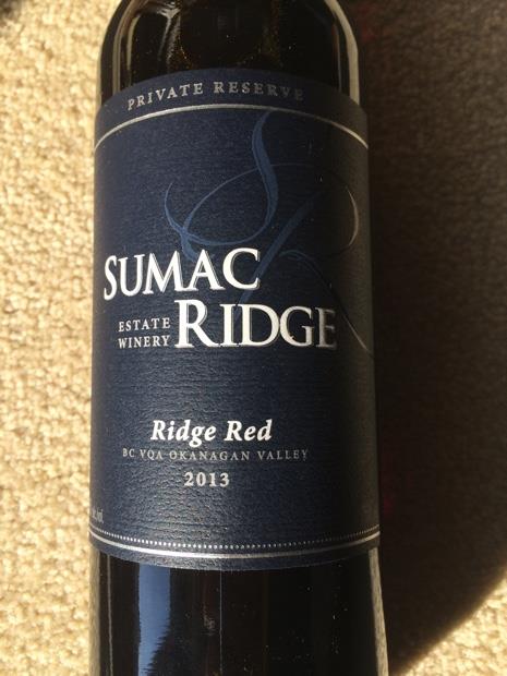 2013 Sumac Ridge Ridge Red Private Reserve, Canada, British Columbia ...