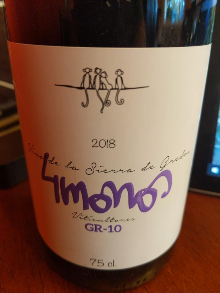 2018 4 Monos Vinos de Madrid Tierra de Luna, Spain, Madrid, Vinos de ...