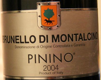 2004 Pinino Brunello di Montalcino, Italy, Tuscany, Montalcino ...