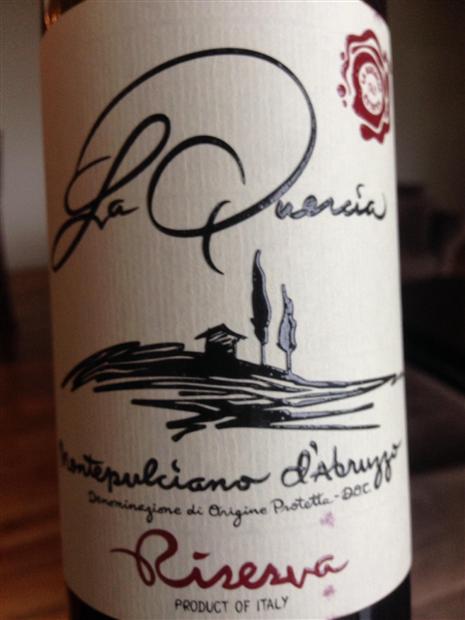 2009 La Quercia Montepulciano d'Abruzzo Riserva, Italy, Abruzzi ...