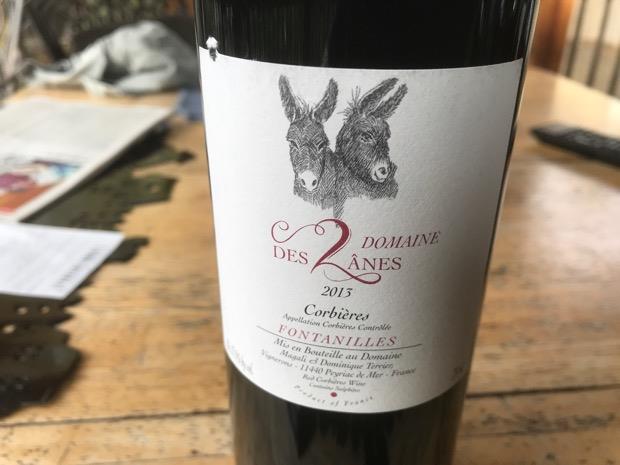 2015 Domaine des 2 Ânes Corbières Fontanilles, France, Languedoc ...
