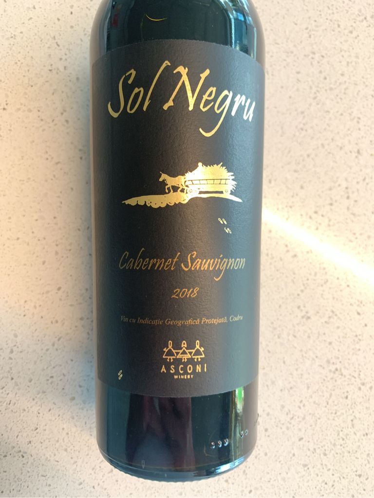 2018 Asconi Cabernet Sauvignon Sol Negru, Moldova, Codru - CellarTracker