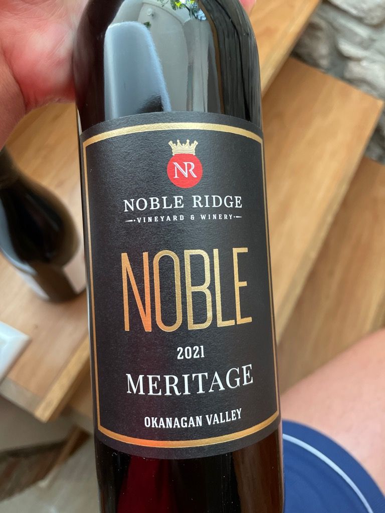 2022 Noble Ridge Noble Estate Meritage, Canada, British Columbia ...