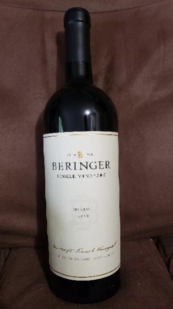 2016 Beringer Vineyards Merlot Bancroft Ranch, USA, California, Napa ...