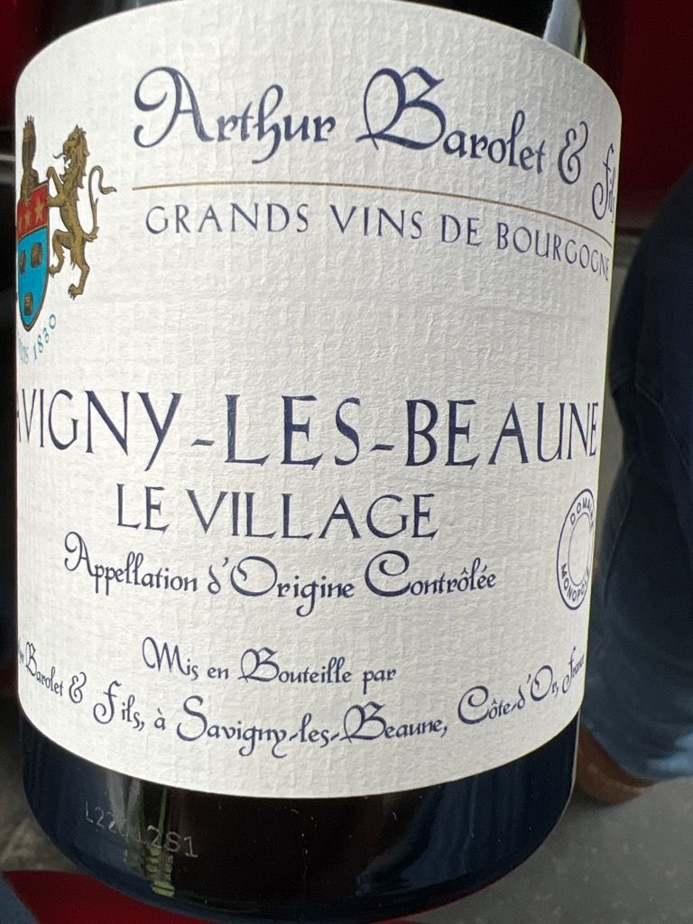 2019 Arthur Barolet et Fils Savigny-lès-Beaune Le Village, France ...