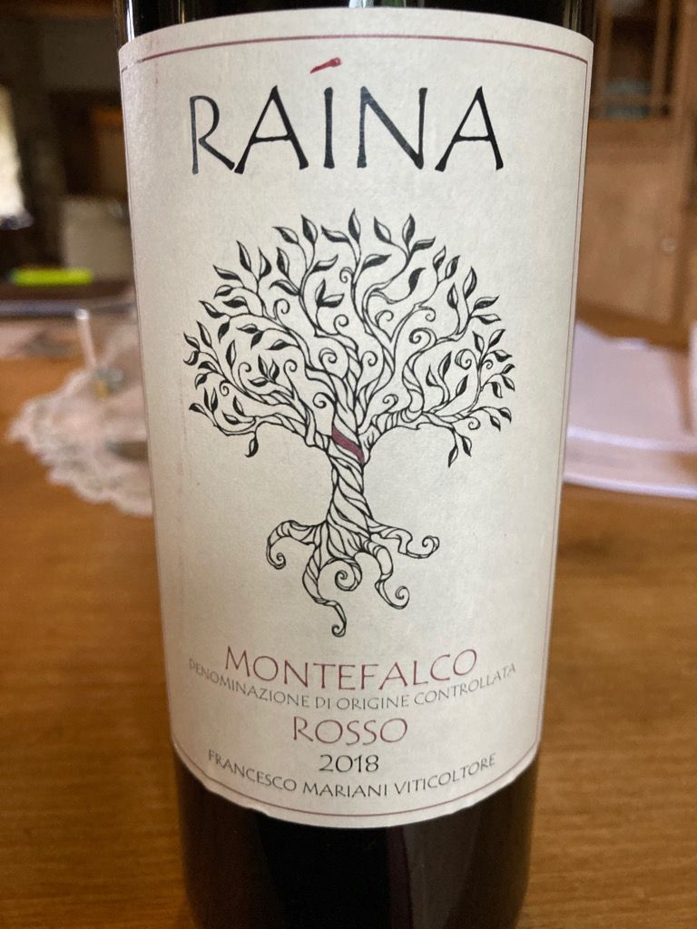 2019 Raina Montefalco Rosso, Italy, Umbria, Montefalco, Montefalco ...