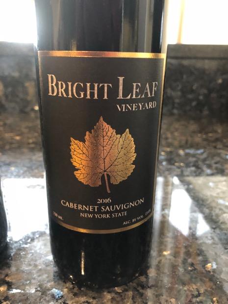 2016 Bright Leaf Vineyard Cabernet Sauvignon, USA, New York - CellarTracker