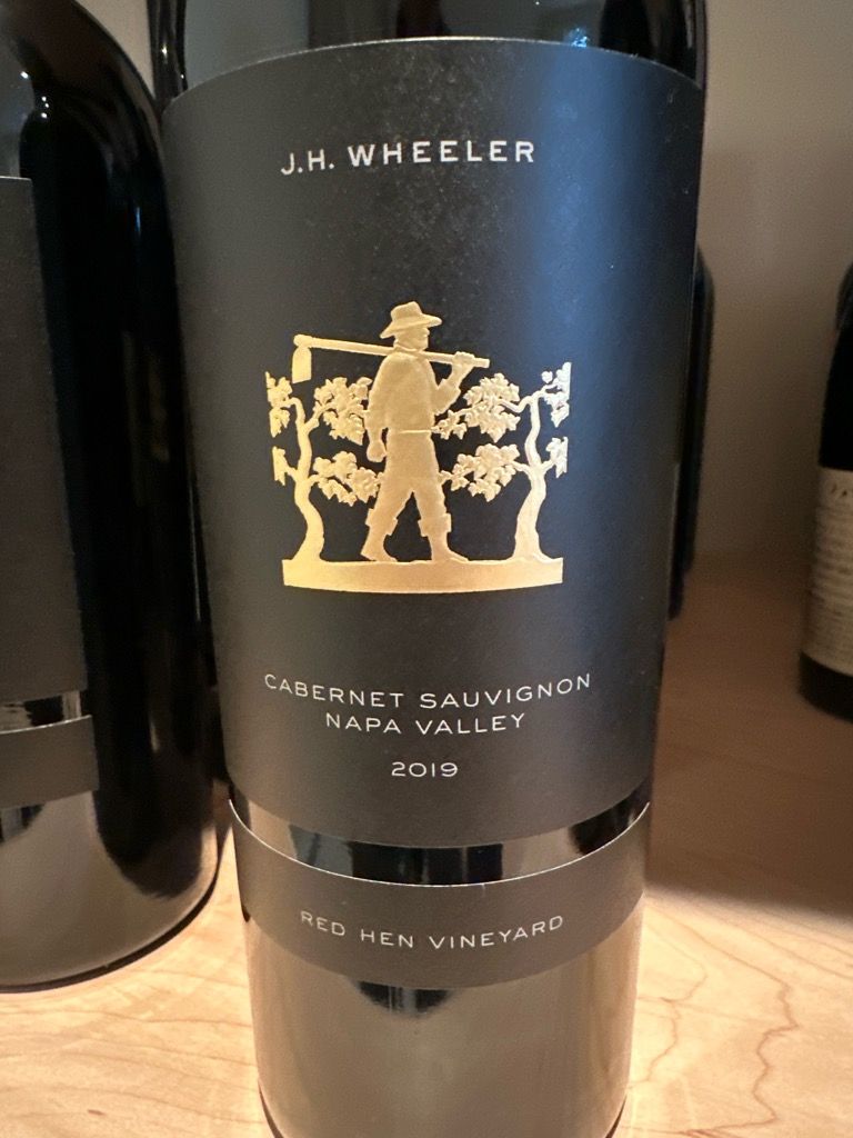 2019 J.H. Wheeler Cabernet Sauvignon Oak Knoll District of Napa Valley ...