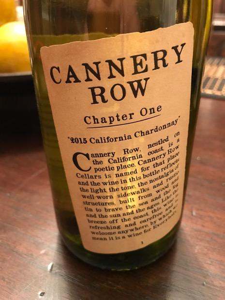 2015 Cannery Row Chardonnay, USA, California - CellarTracker