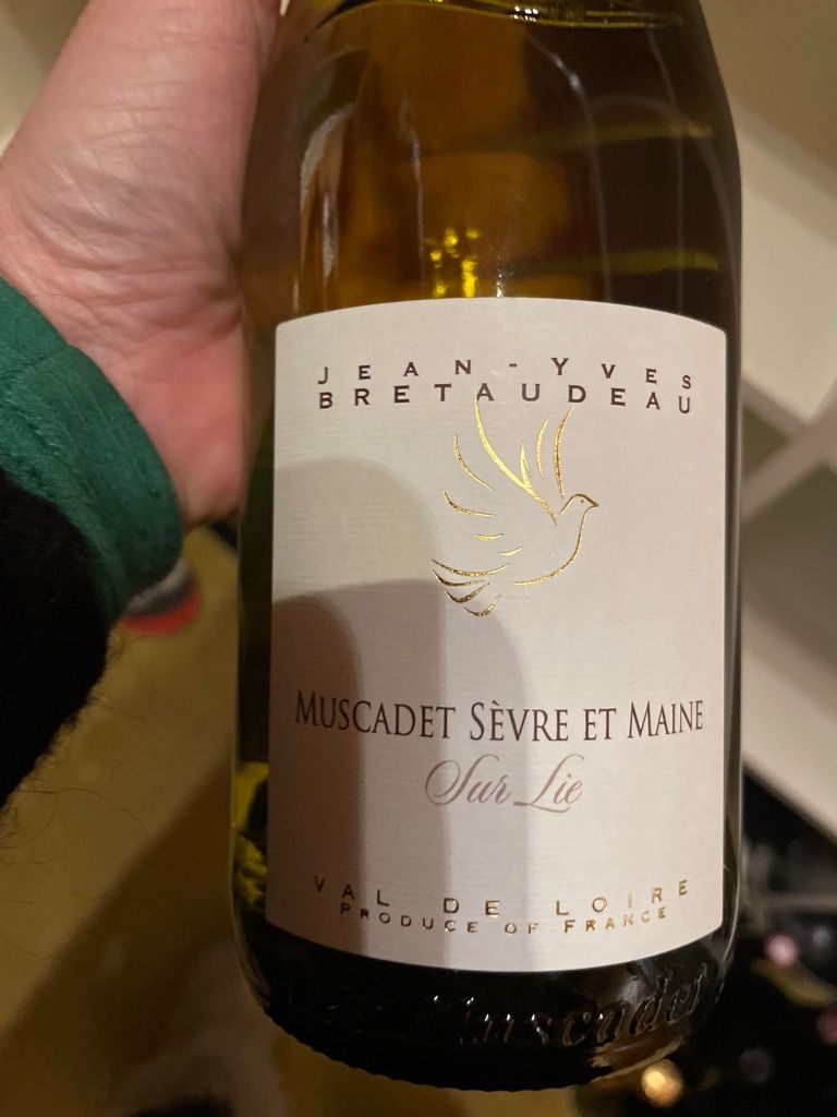 2021 Jean-Yves Bretaudeau Muscadet de Sèvre-et-Maine sur lie, France ...