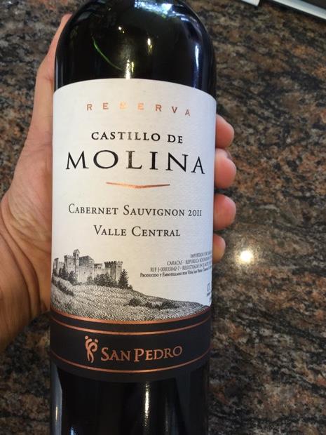 2010 Castillo de Molina Cabernet Sauvignon Reserva Lontué Valley, Chile ...