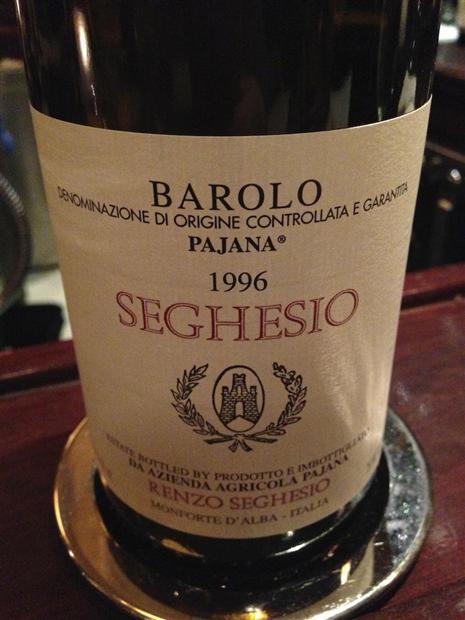 1996 Renzo Seghesio Barolo Ginestra, Italy, Piedmont, Langhe, Barolo ...