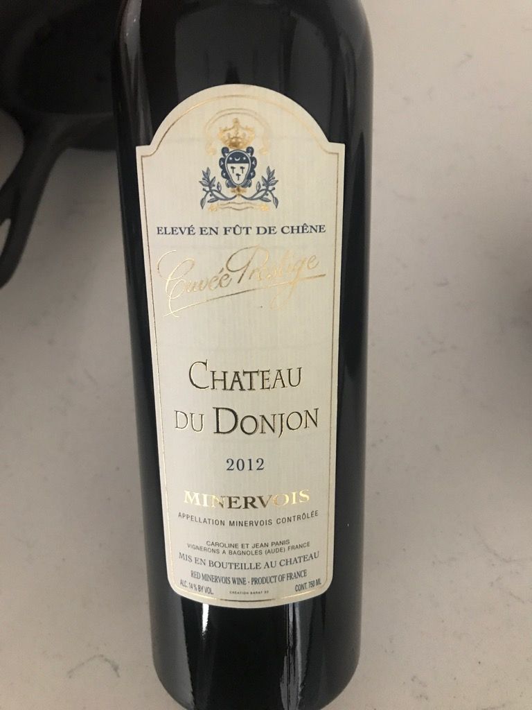 2012 Château du Donjon Minervois Cuvée Prestige, France, Languedoc ...