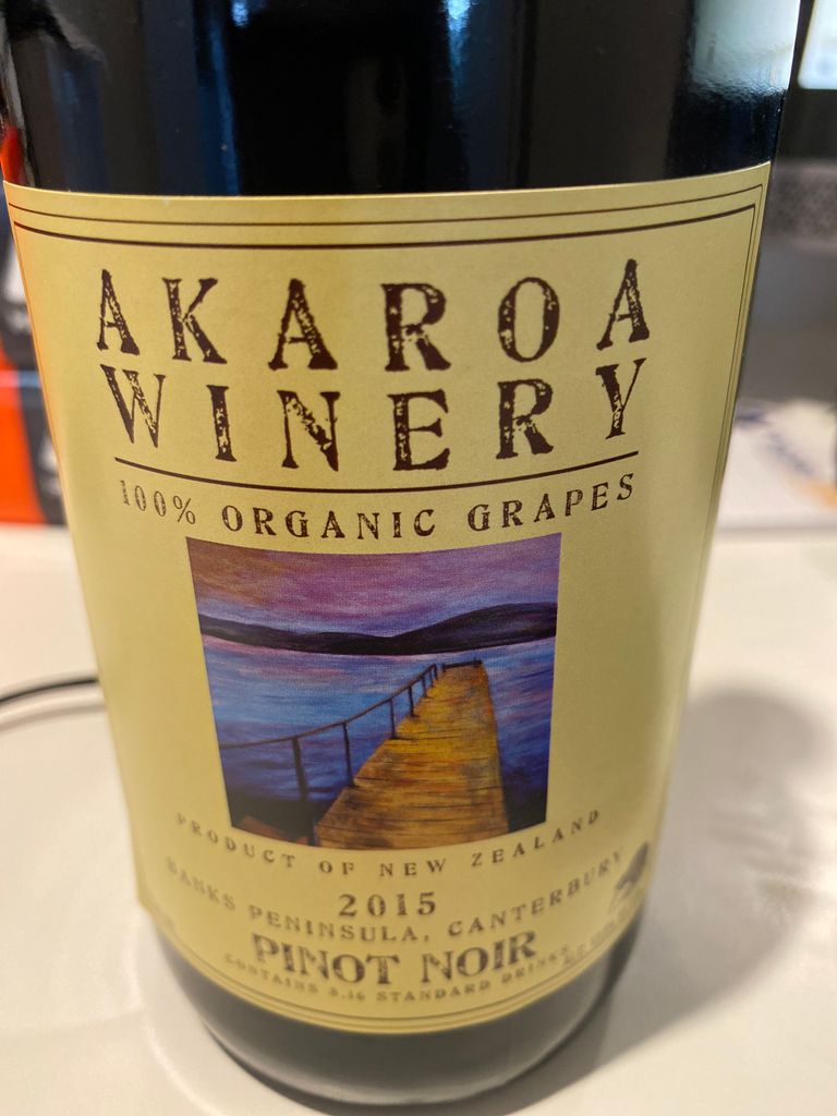 2016 Akaroa Winery Pinot Noir, New Zealand, South Island, Canterbury ...