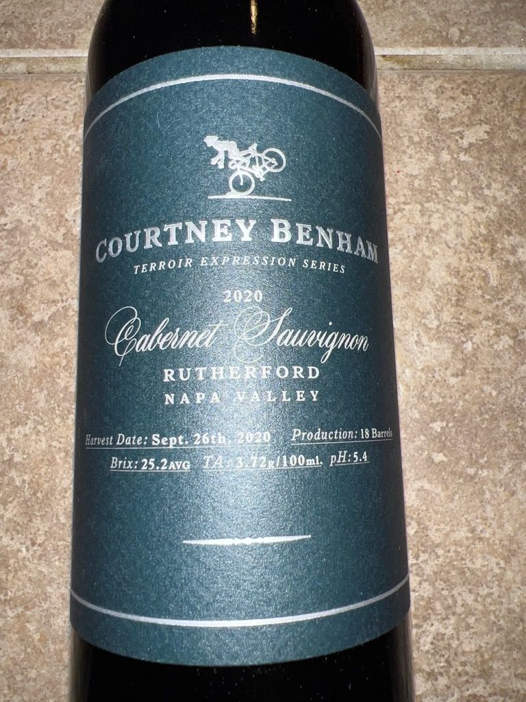 2020 Courtney Benham Cabernet Sauvignon Terroir Expression Series ...