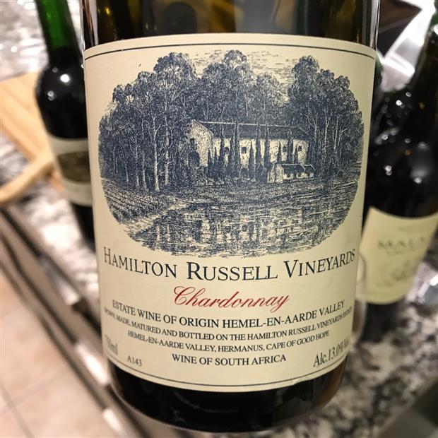 2016 Hamilton Russell Vineyards Chardonnay, South Africa, Cape South ...