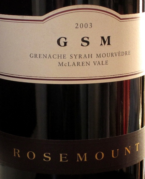 2003 Rosemount Estate GSM, Australia, South Australia, Fleurieu ...