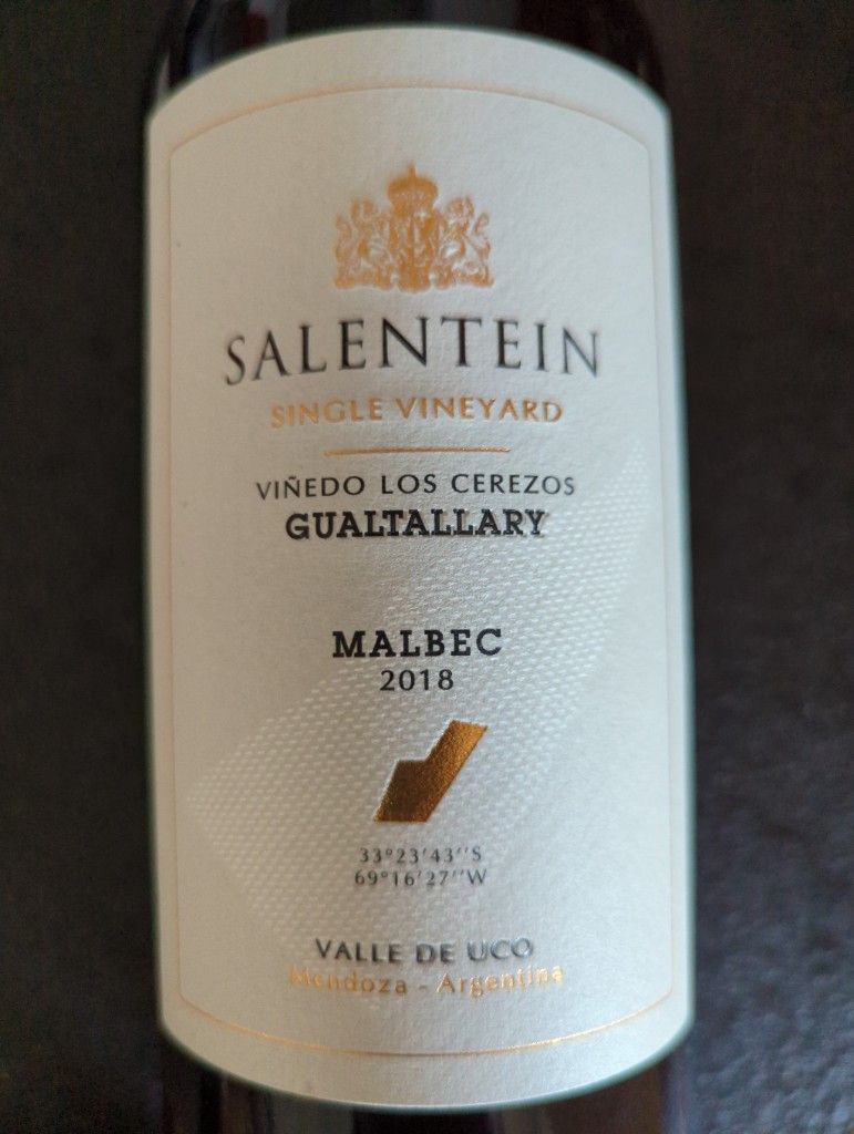 2018 Bodegas Salentein Malbec Single Vineyard Los Cerezos, Argentina ...