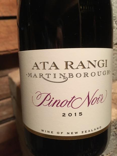 2015 Ata Rangi Pinot Noir, New Zealand, North Island, Wairarapa ...
