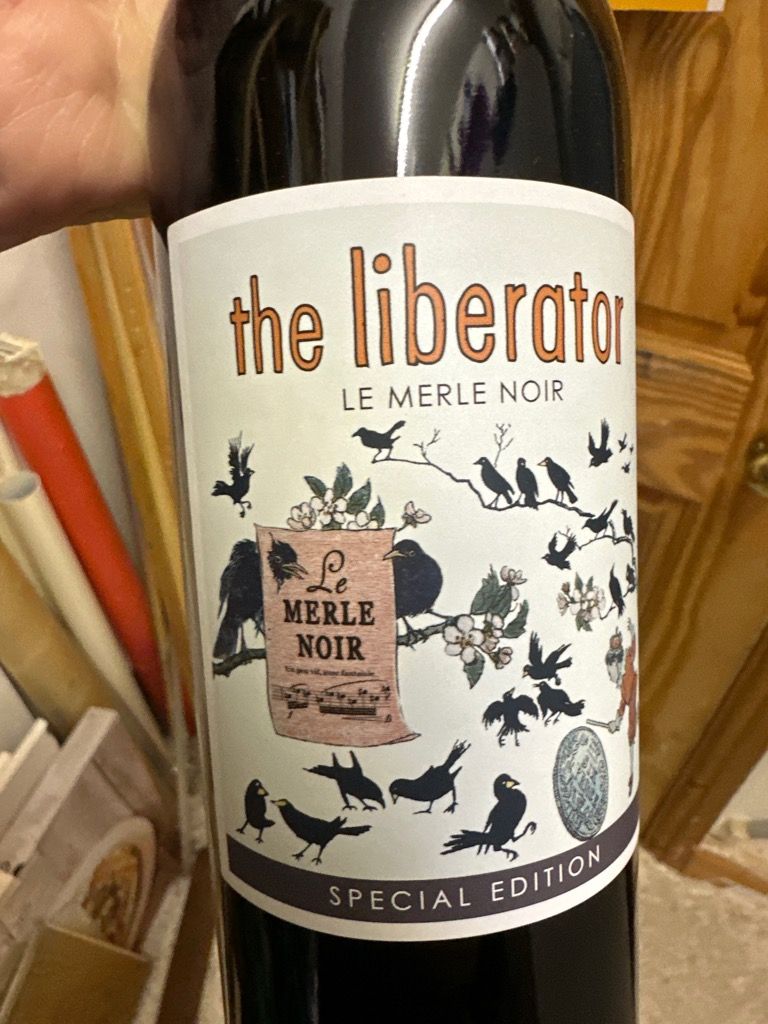 2020 The Liberator Merlot "Le Merle Noir" Limited Edition, South Africa ...