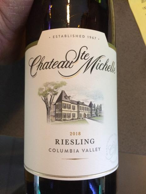 2018 Chateau Ste. Michelle Riesling, USA, Washington, Columbia Valley ...