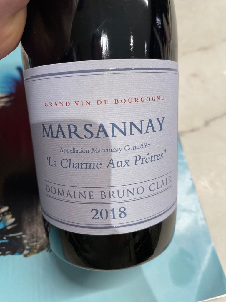 NV Domaine Bruno Clair Marsannay La Charme aux Prêtres, France ...