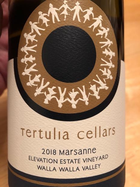 2018 Tertulia Cellars Marsanne Elevation Estate Vineyard, USA ...